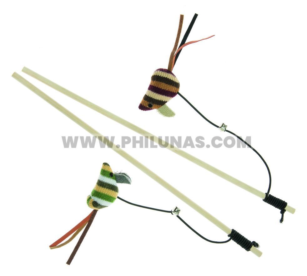 CANE WITH COLOURFUL FABRIC MICE - Philunas Pet Supplies and Accessories ...