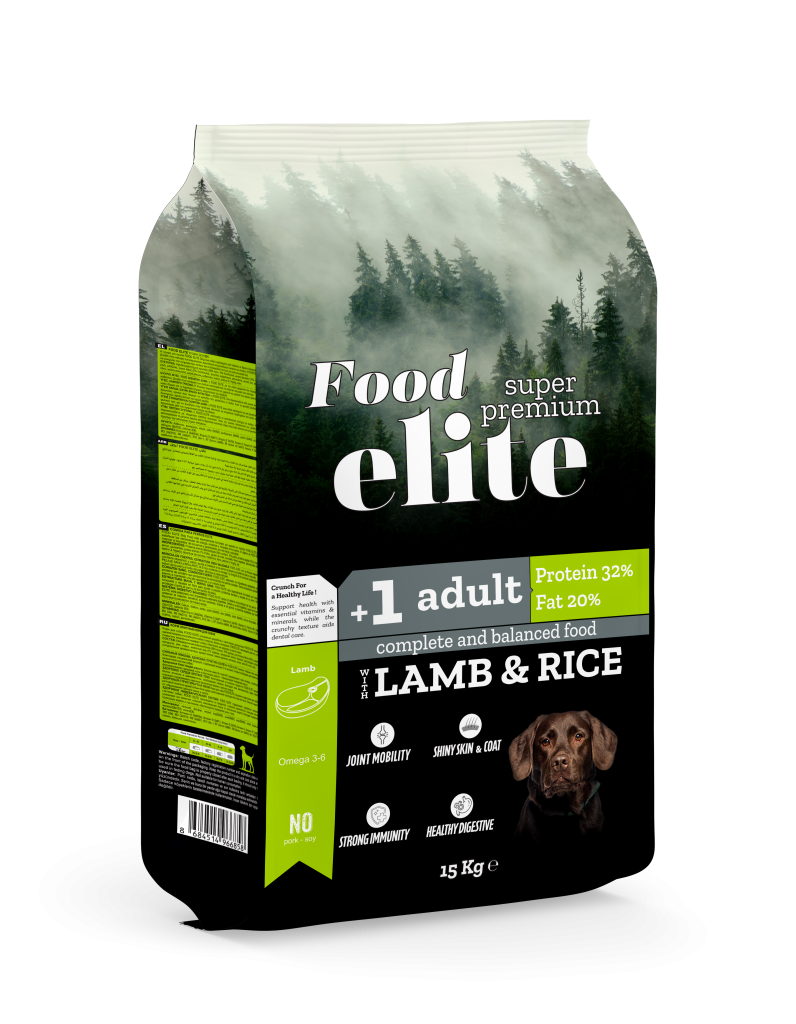 Food Elite Adult Dog Lamb & Rice Premium Plus 15kg - Philunas Pet ...